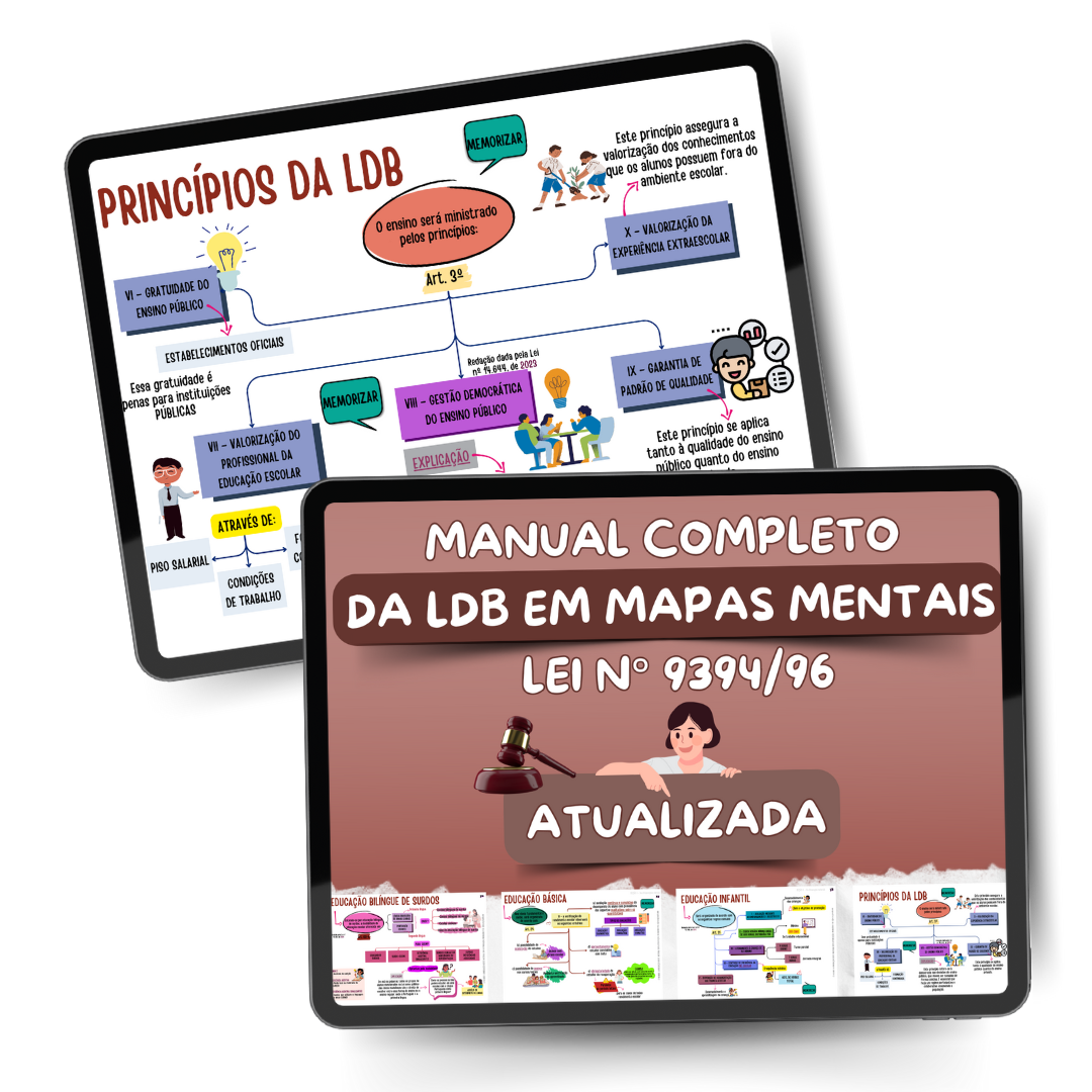 LDB ATUALIZADA 2024 EM MAPAS MENTAIS - Francisca Liliana da Silva