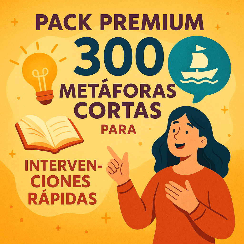 Pack Premium: 300 Metáforas Cortas para Intervenciones Rápidas - DV...