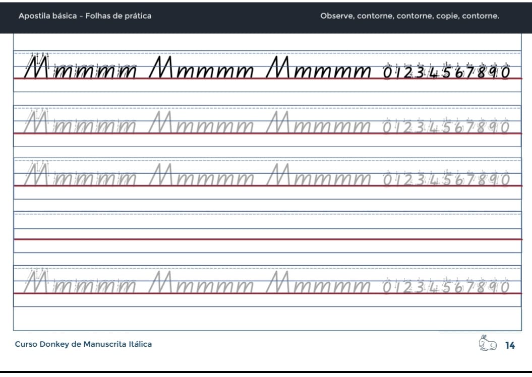 Apostila básica de Manuscrita Itálica - Thiago Rocha da Fonseca | H...