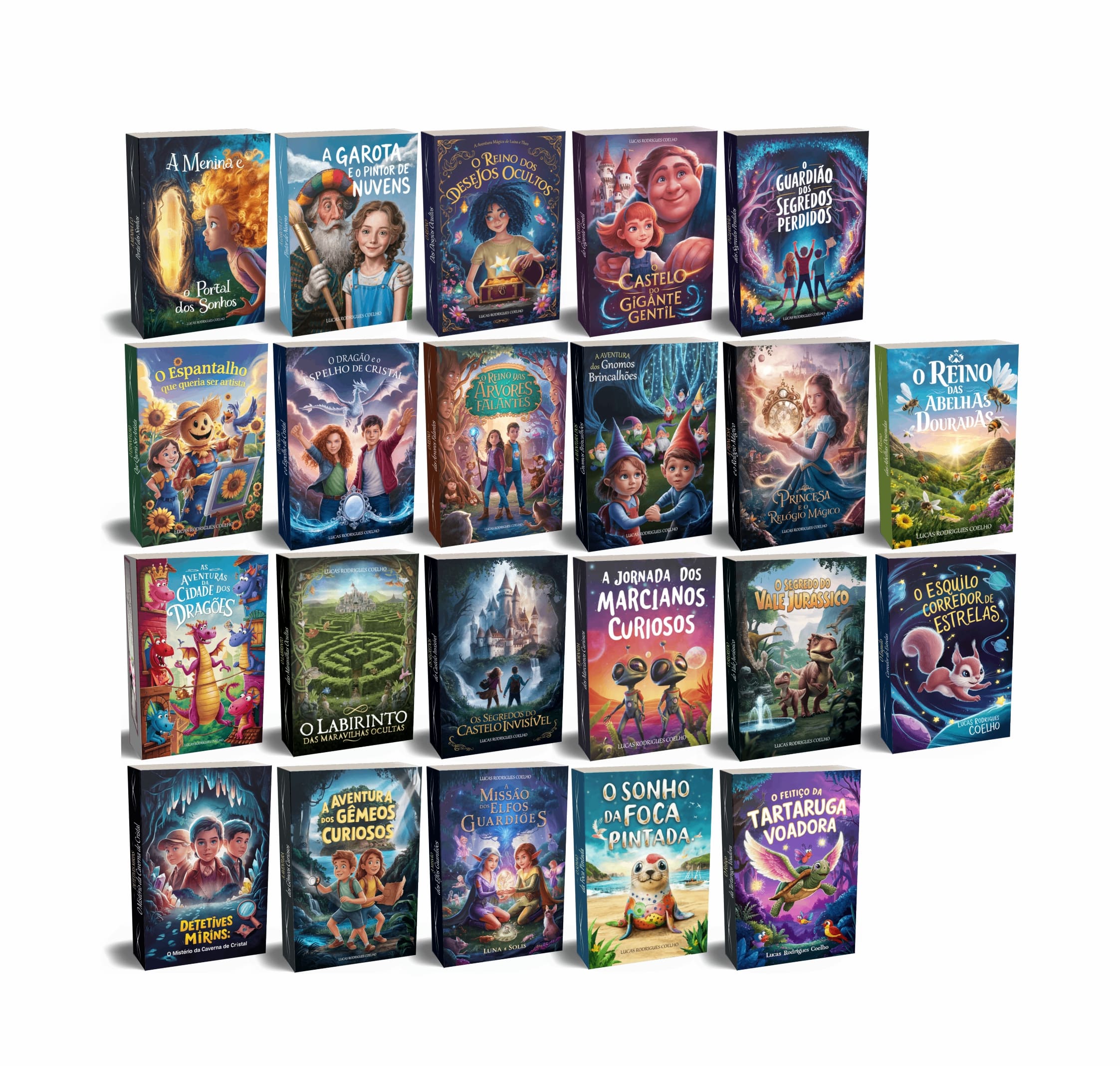 Pacote de Aventuras Incríveis: 22 Ebooks Infantis para Noites Mágic...