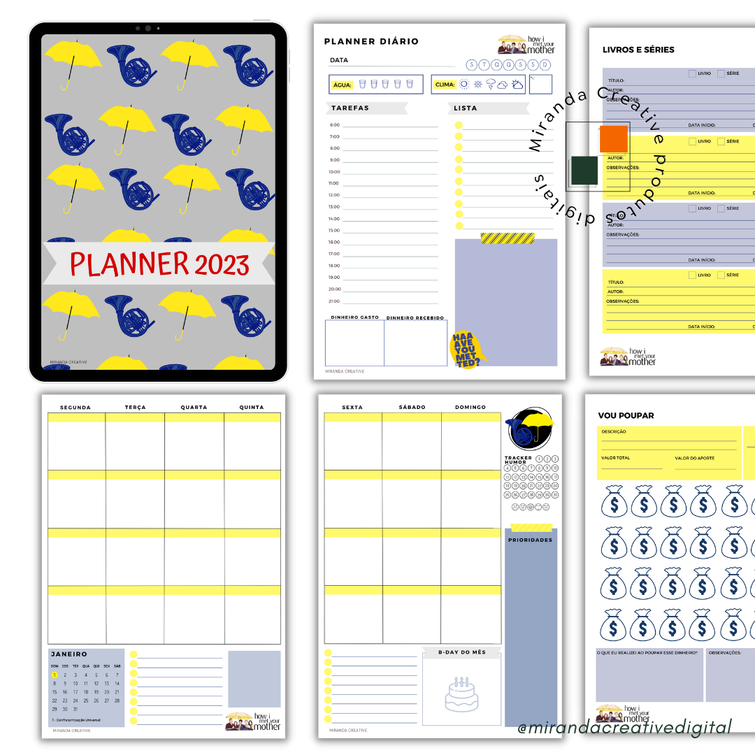 PLANNER PDF - How I Met Your Mother - MIRANDA CREATIVE | Hotmart