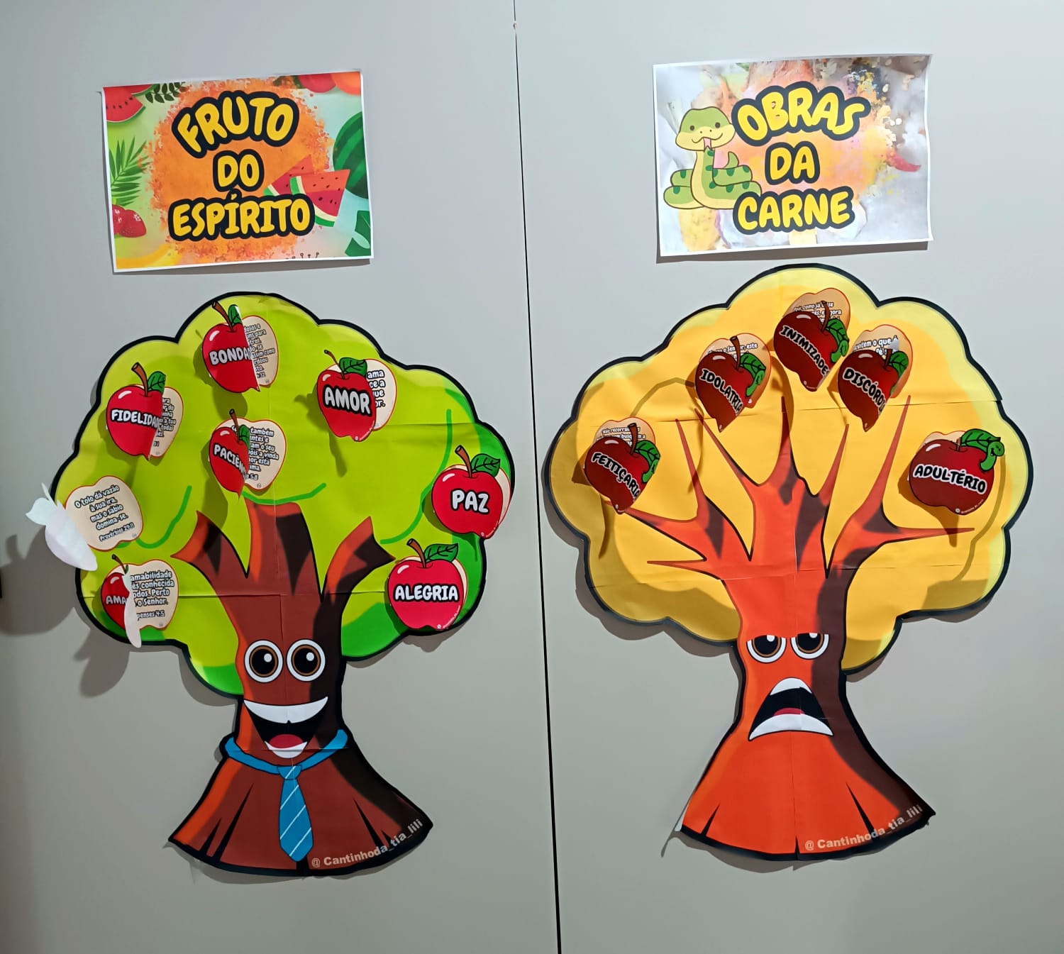 PAINEL FRUTO DO ESPÍRITO E OBRAS DA CARNE - Liliane Avelino | Hotmart