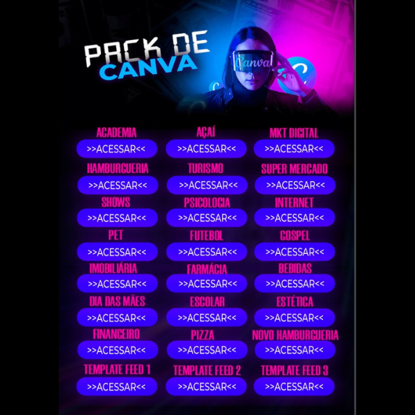 PACK PROFISSIONAL DE CANVA - Ismael Alves soario | Hotmart