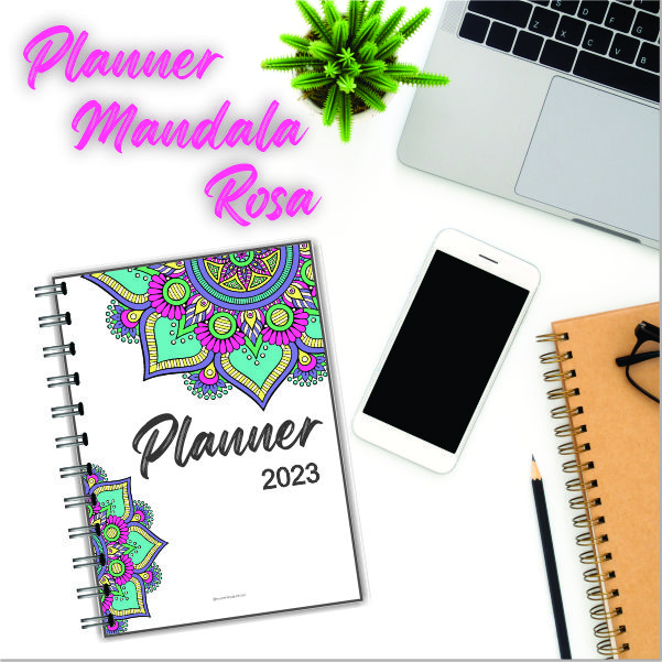 Planner Mandala Rosa - Só Melhora | Hotmart