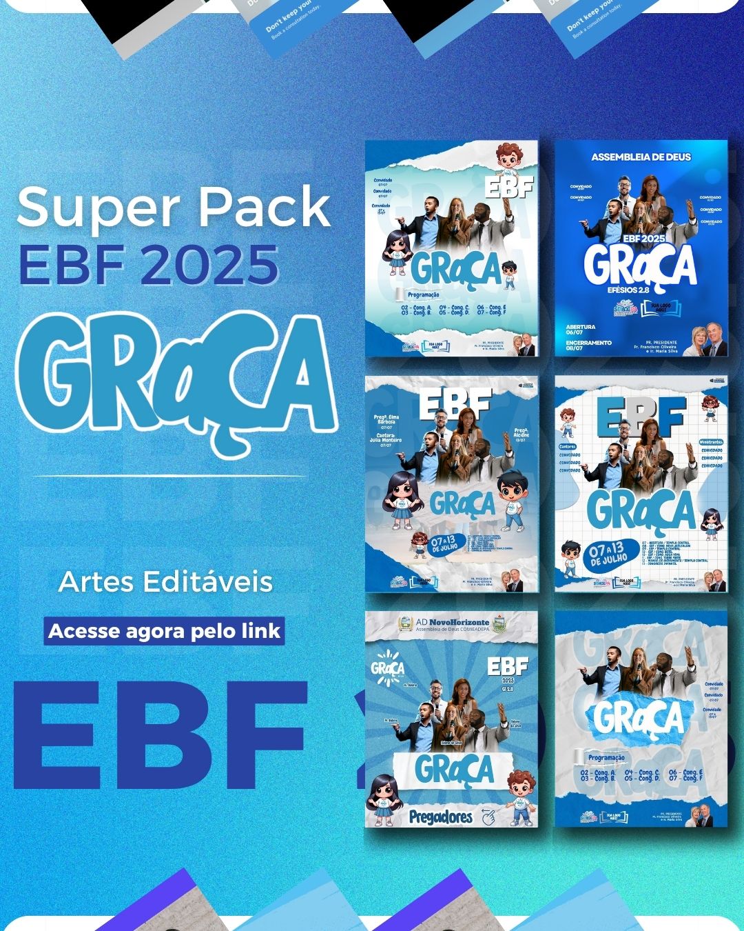 PACK GRAÇA - EBF 2025 - Designer Premium | Hotmart