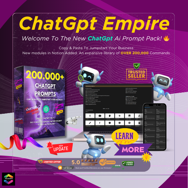 ChatGpt Prompts Pack, Over 200,000 Commands for business growth ...