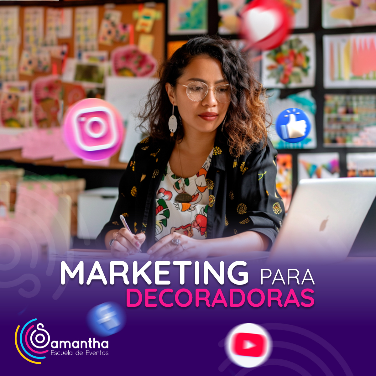 Marketing para decoradoras - Samantha Escuela de Eventos | Hotmart