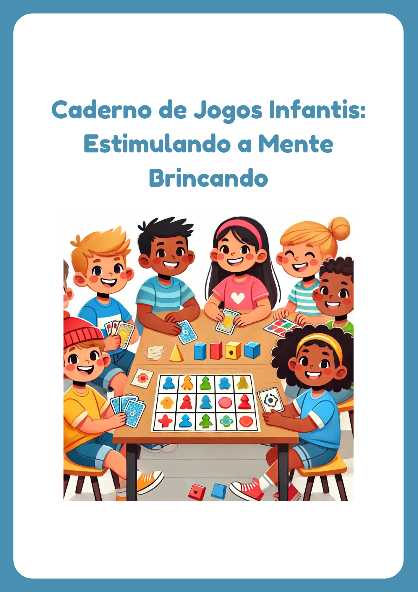 Caderno de Jogos infantis: Estimulando a mente brincando - Nires Gi...