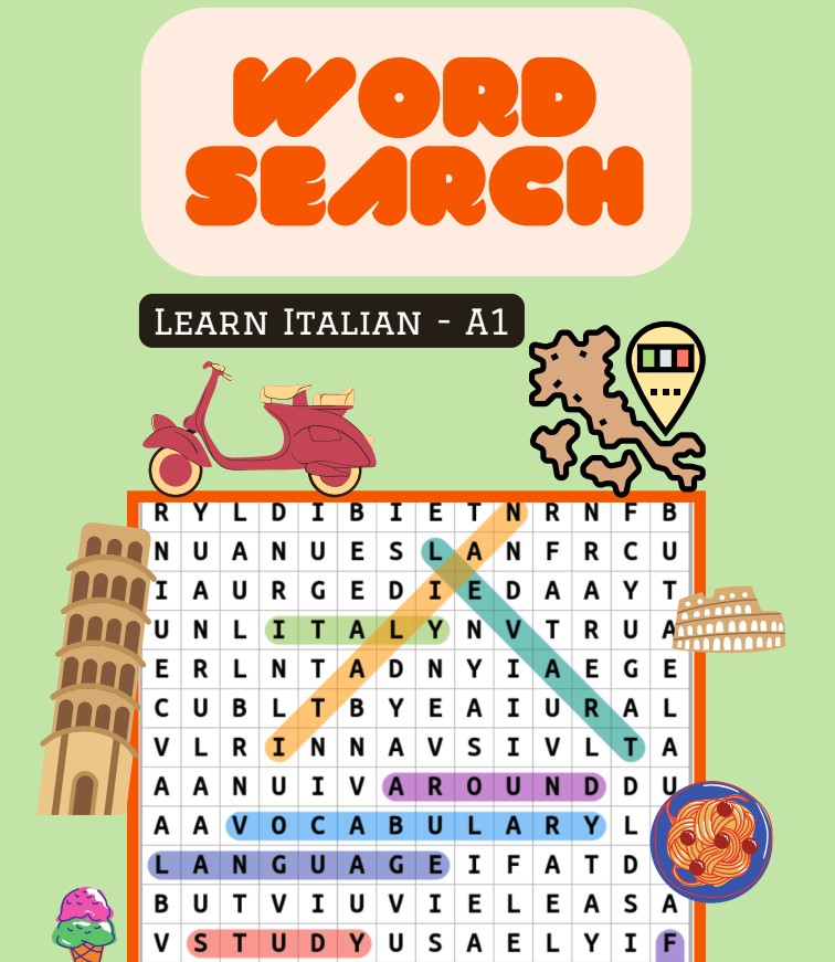 Word Search Puzzles for Beginners (A1 level) PDF