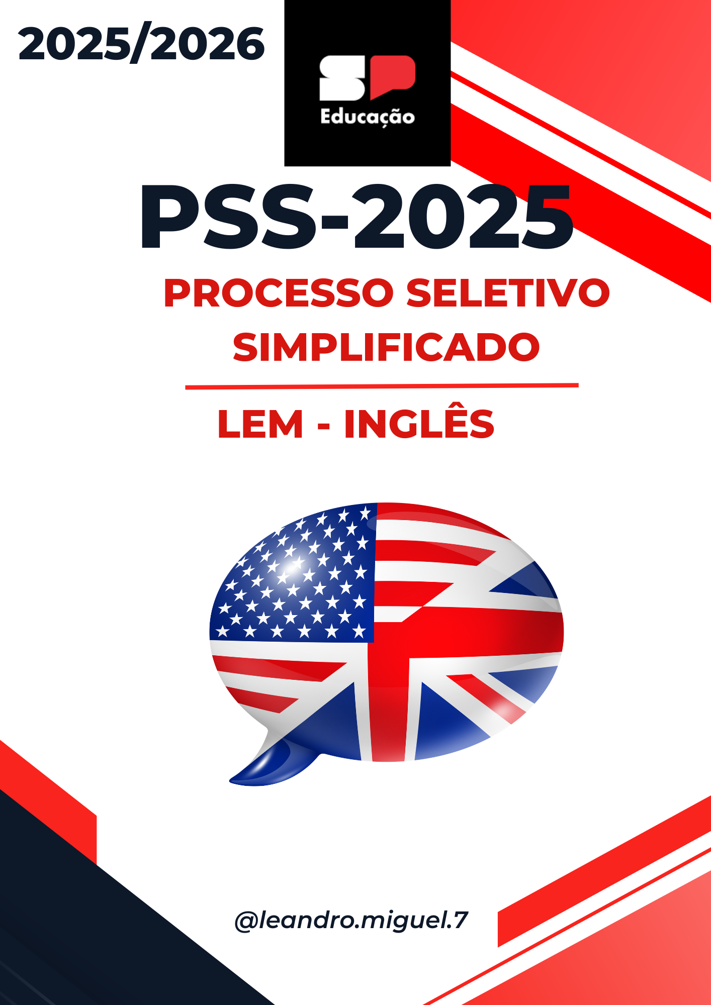 PSS 2025/2026 SEDUC São Paulo - Inglês (LEM)
