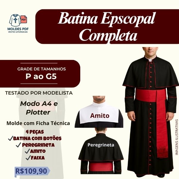 Batina Epscopal Completa | Hotmart