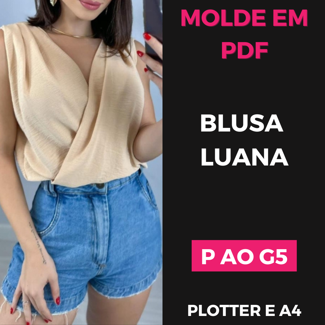 Molde em PDF - Blusa Luana