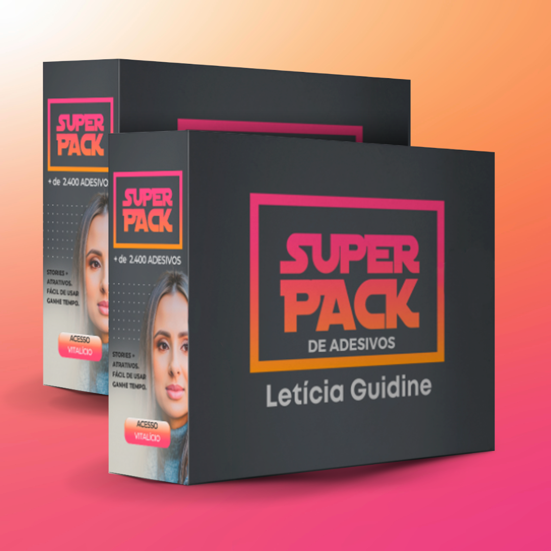 SUPER PACK DE ADESIVOS PARA STORIES - LETÍCIA GUIDINE