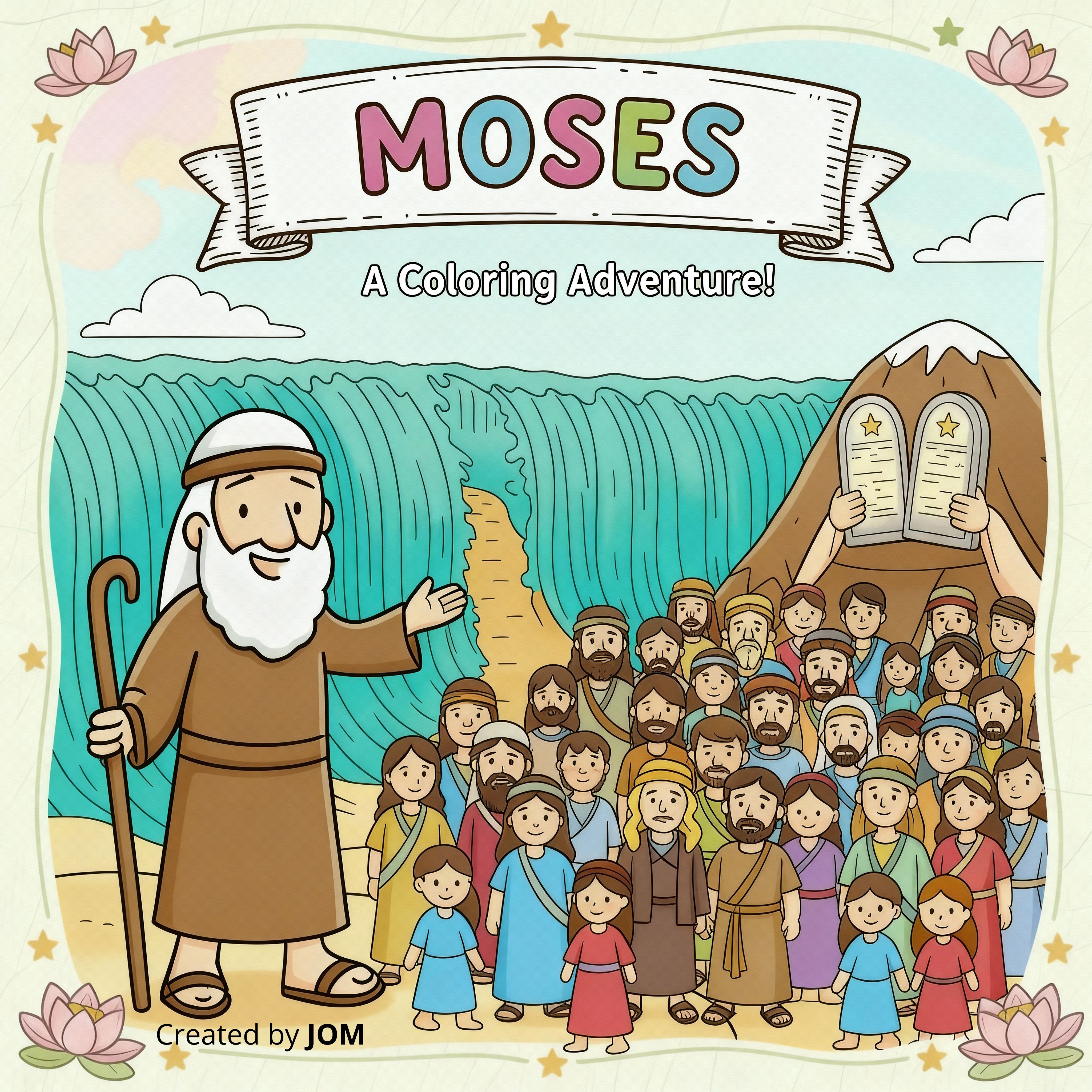 STORY OF MOSES - Coloring book - jorge mangiante | Hotmart