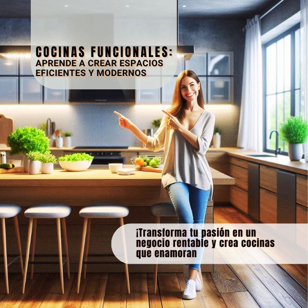 COCINAS FUNCIONALES: Aprende a crear espacios eficientes y modernos... COCINAS FUNCIONALES: Aprende a crear espacios eficientes y modernos...