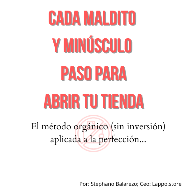 Cada maldito y minúsculo paso para abrir una tienda - Stephano Paul...