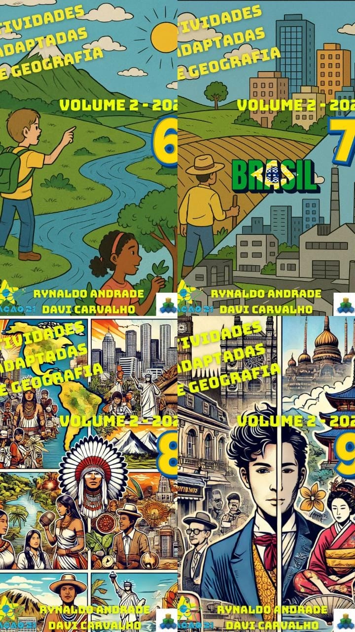 COMBO ADAPT GEO 2025 6º AO 9 ANO VOL 2 GERAÇÃO 21 - Rynaldo Emanuel...