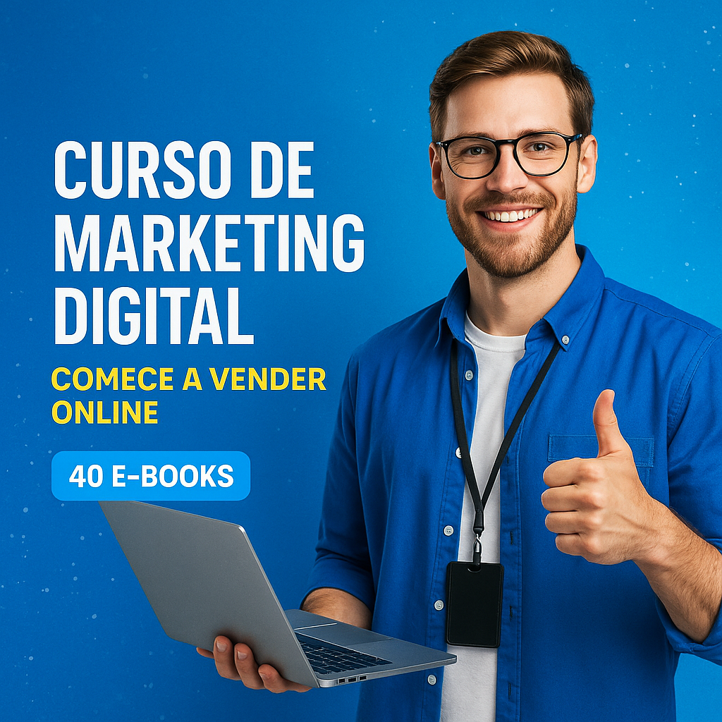 Aprenda a vender online – Curso de Marketing Digital com 40 eBooks