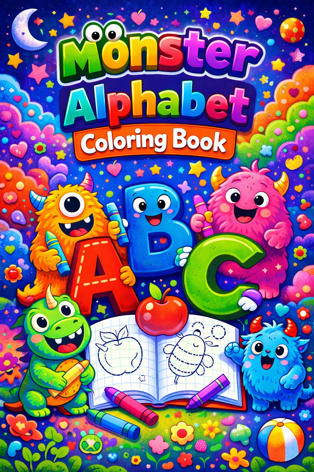 Monster Alphabet Coloring Book – Fun Learning from A to Z - LAURA C...