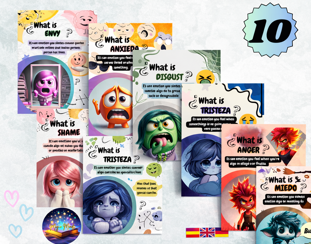 Póster de Emociones y Sentimientos + Actividades - María Victoria M...