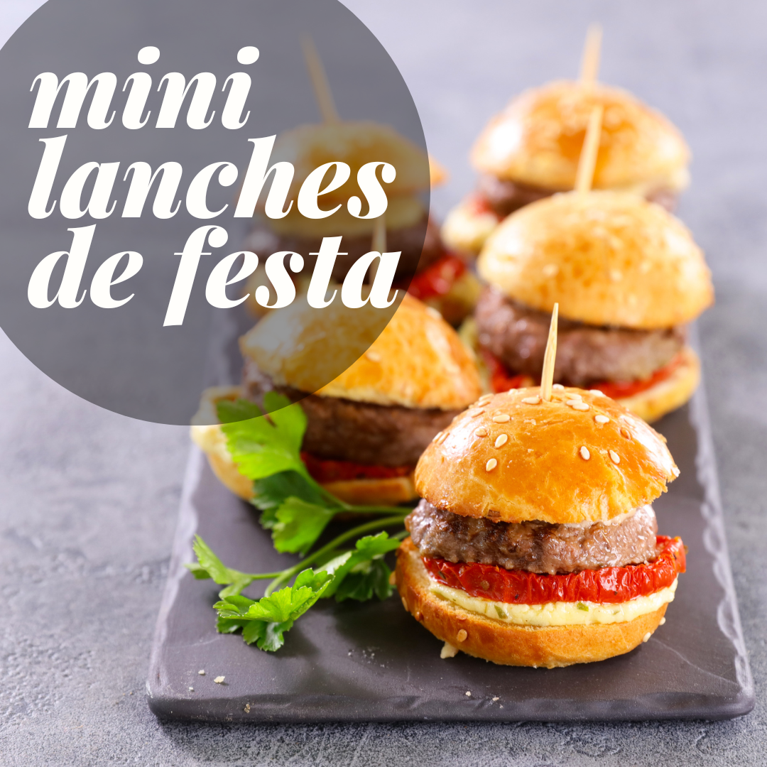 E-book Mini Lanches de Festa - Doriane Bernardo | Hotmart