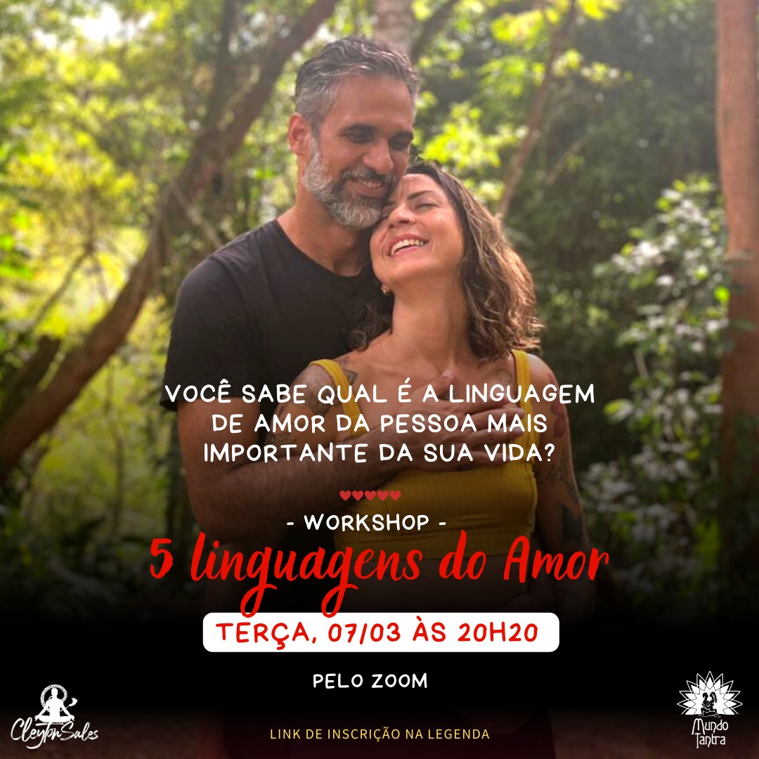 Workshop Cinco Linguagens do Amor - Portal Amor e Consciência | Hot...