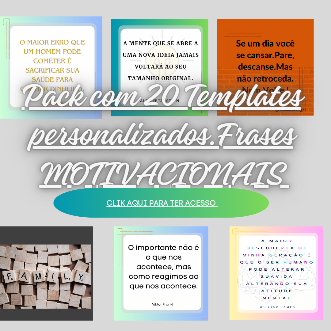 Templates de Frases Inpiradoras e de grandes filósofos para sua red...