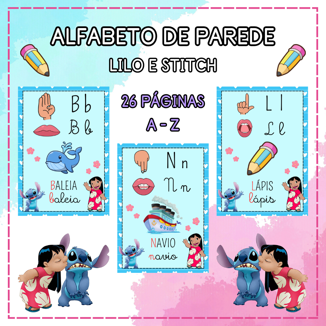 Alfabeto de Parede - Lilo e Stitch - Yago Miller | Hotmart