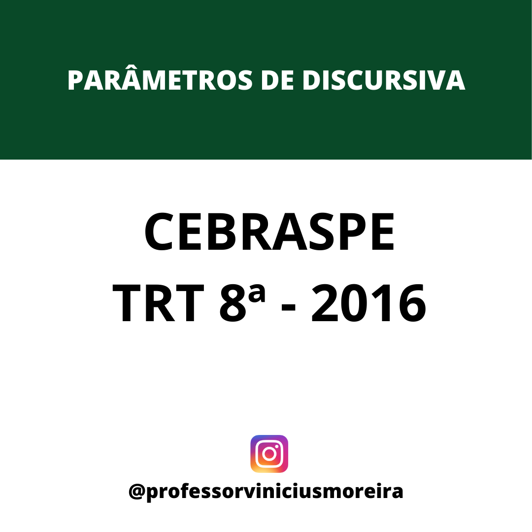 Cebraspe - TRT 8ª REGIÃO