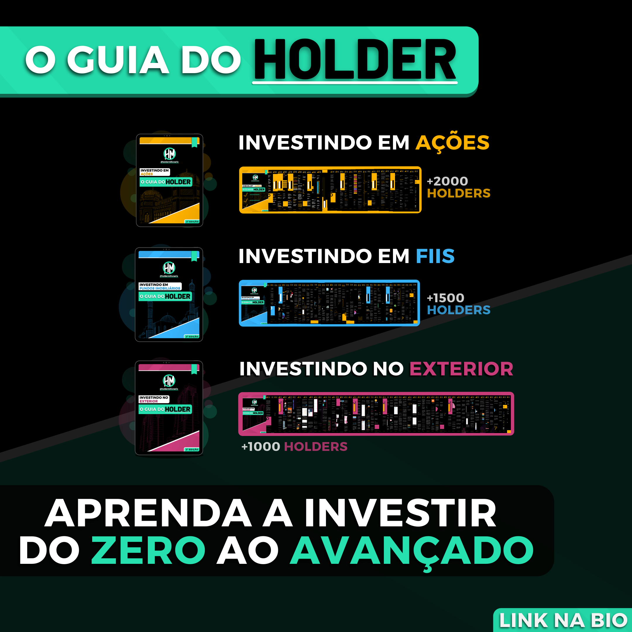 Combo do HOLDER - Ações, FIIs e investimentos no Exterior - Holder ...