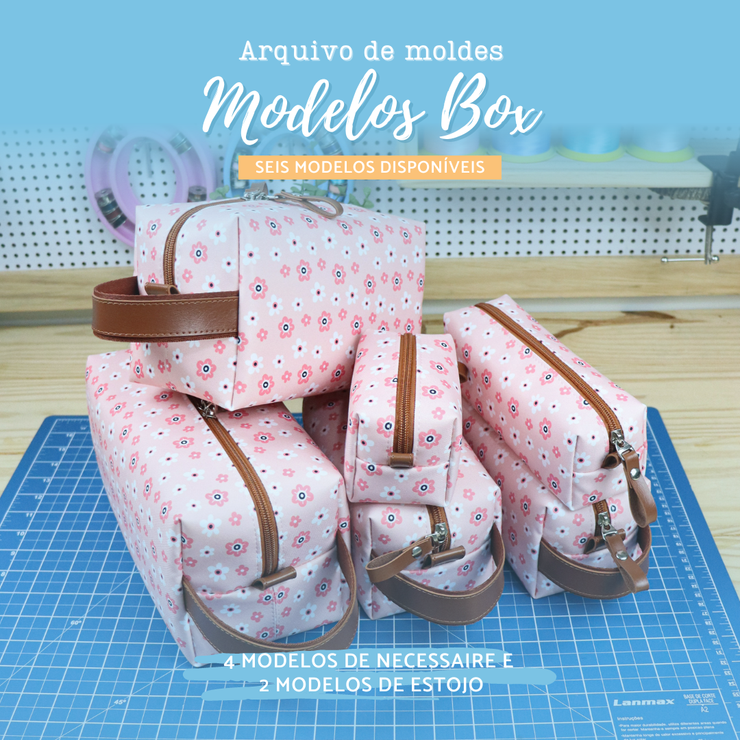 Arquivo de moldes - Modelos Box - Azul Celeste Atelier | Hotmart