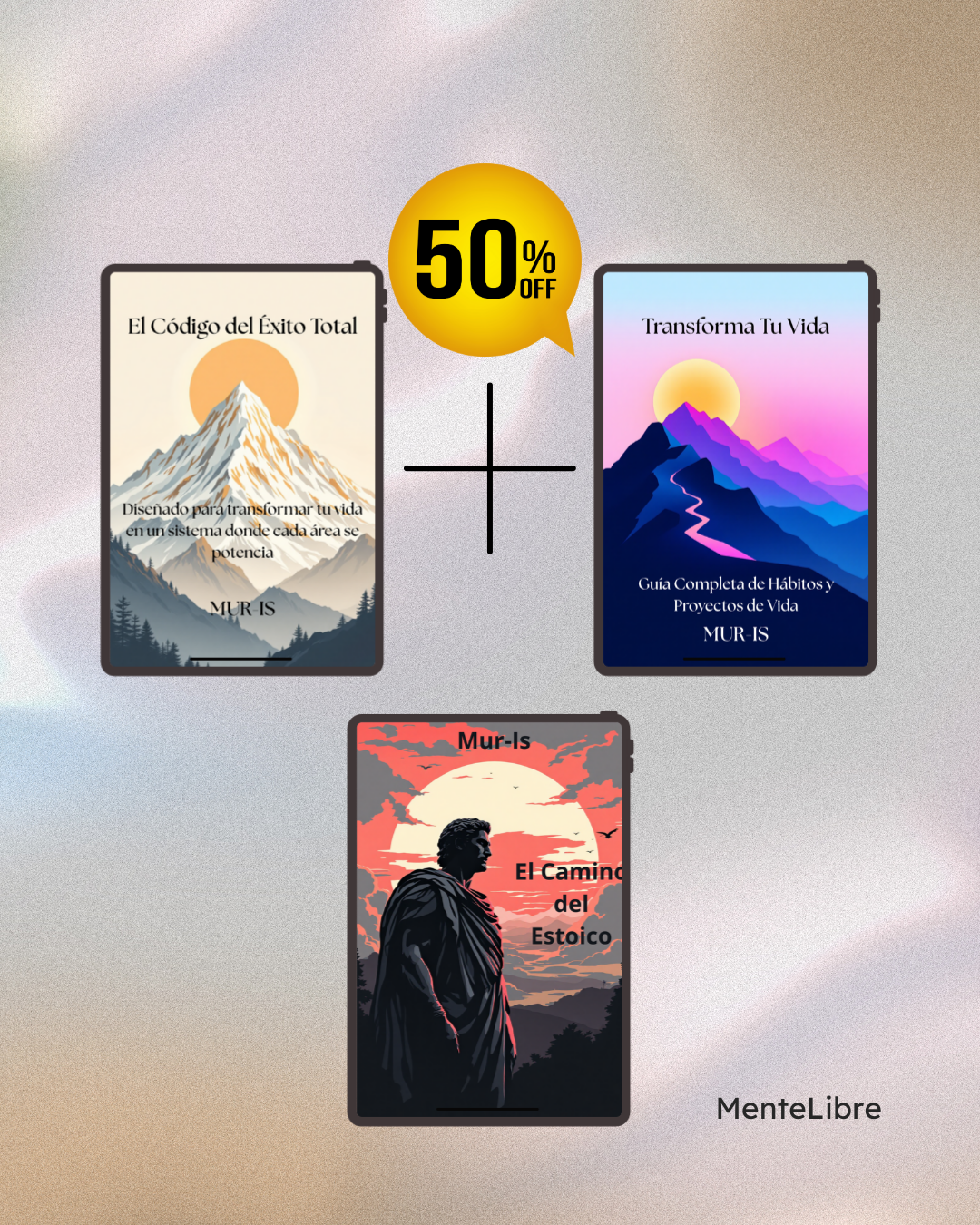 Pack 3 E-Books 50% OFF: "El Código Del Éxito Total" + "Transforma t...