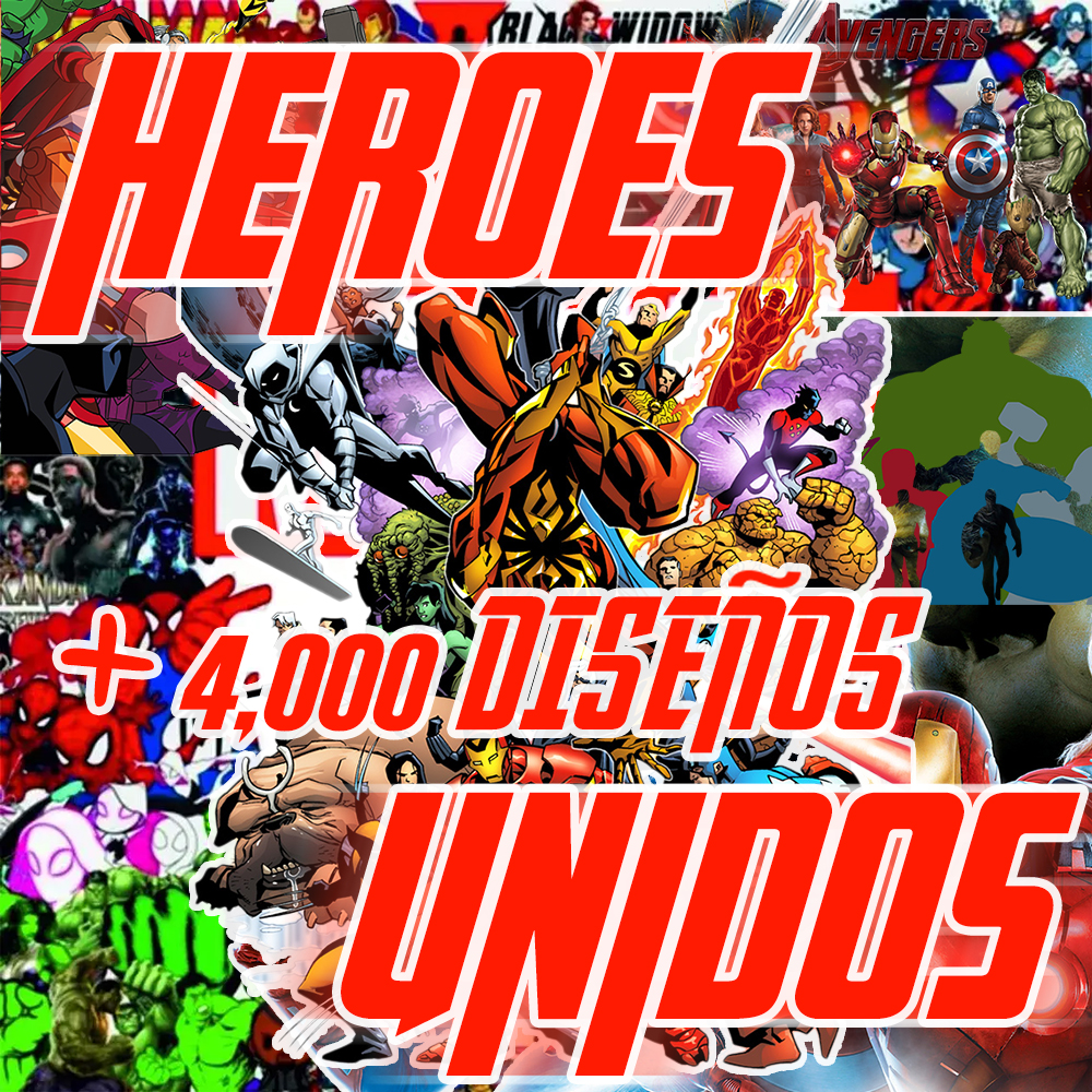 Más de 4000 diseños MARVEL - Agencia Sirius | Hotmart