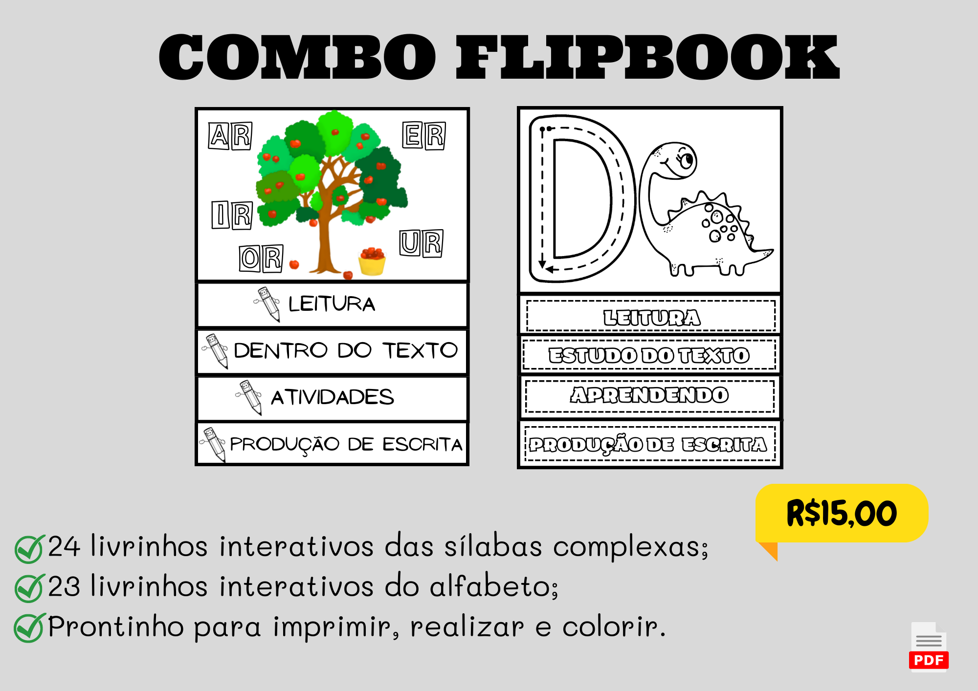 COMBO FLIPBOOK - Sabrina Silveira Alves Bonassa | Hotmart