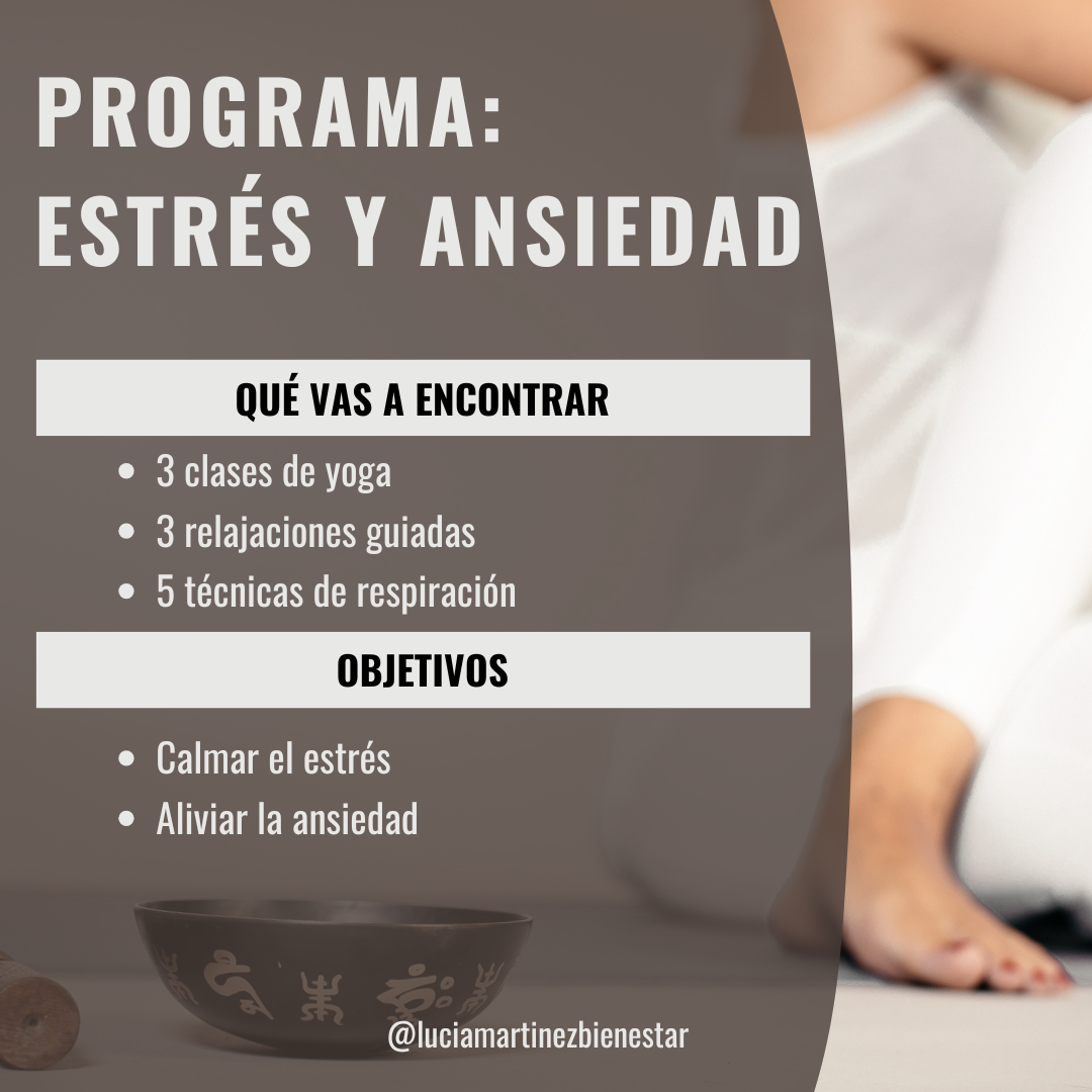 PROGRAMA PARA CALMAR EL ESTRÉS Y ALIVIAR LA ANSIEDAD. YOGA, RELAJAC...