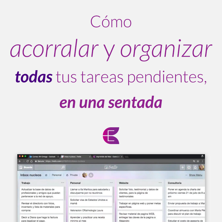 Cómo acorralar y organizar todas tus tareas pendientes, en una sentada