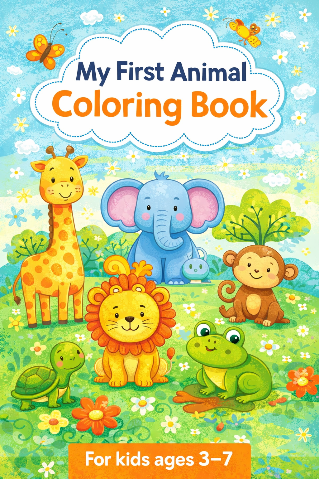 My First Animal Coloring Book A Cute and Fun Coloring Book for kids ...