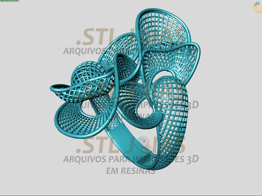 ANEL FILIGRAMA Arquivo para impressão 3D. Formato STL