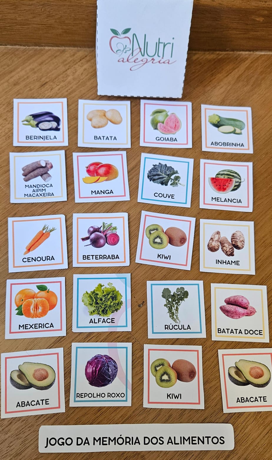 JOGO DA MEMÓRIA DOS ALIMENTOS - Nutri Alegria | Hotmart