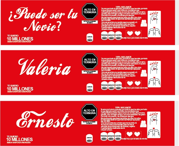 ETIQUETA COCA COLA - DETALLE (REGALO) - EDWAR ALBERTO HILARIO FERNA...