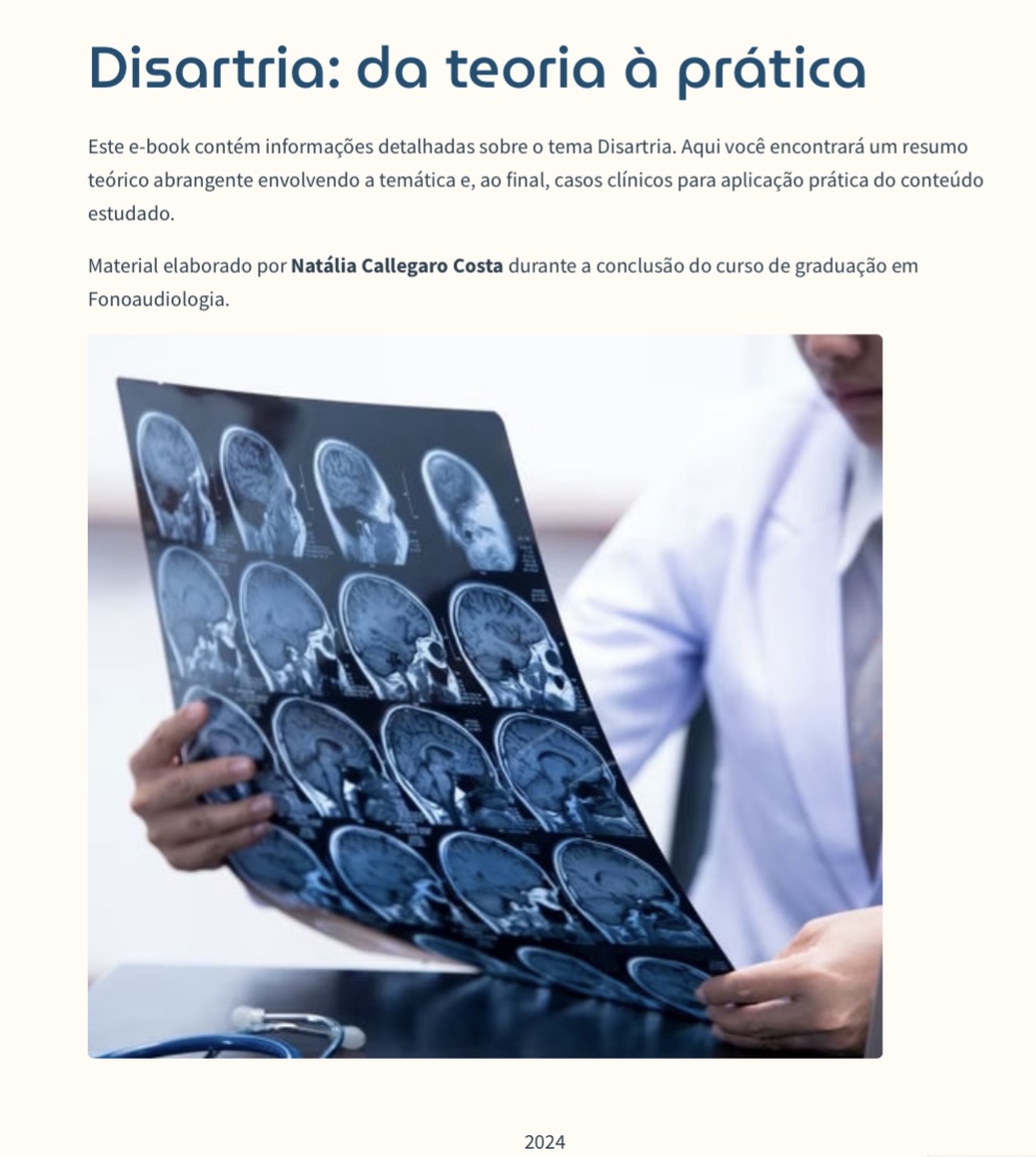 E-book - Disartria: da teoria à prática
