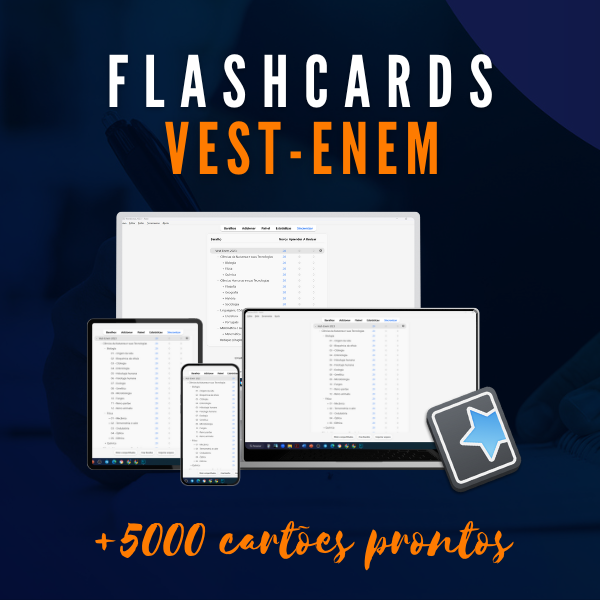 Flashcards Anki: VEST-ENEM - Luis Carlos Oliveira | Hotmart