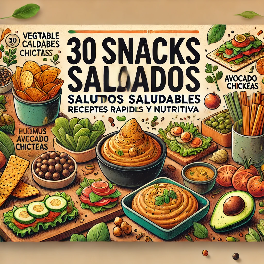 30 Snacks Salados Saludables: Recetas Rápidas y Nutritivas - Isaac ...