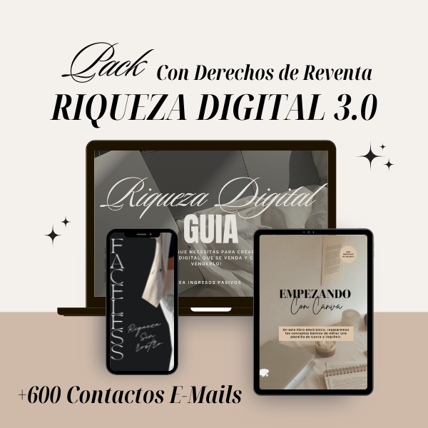 PACK DE RIQUEZA DIGITAL 3.0 con MRR/PLR