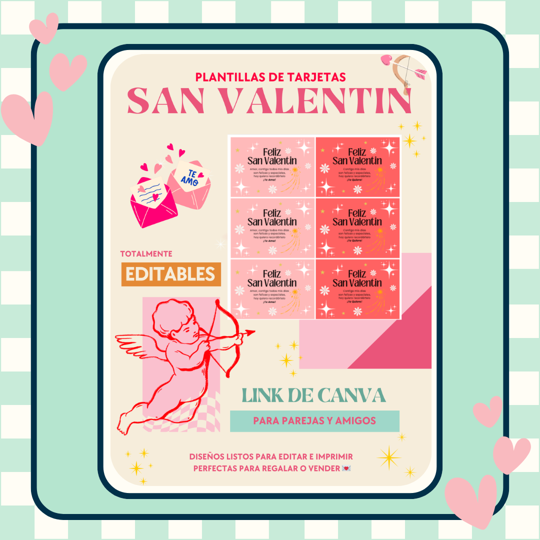 PACK EDITABLE DE SAN VALENTÍN | Hotmart