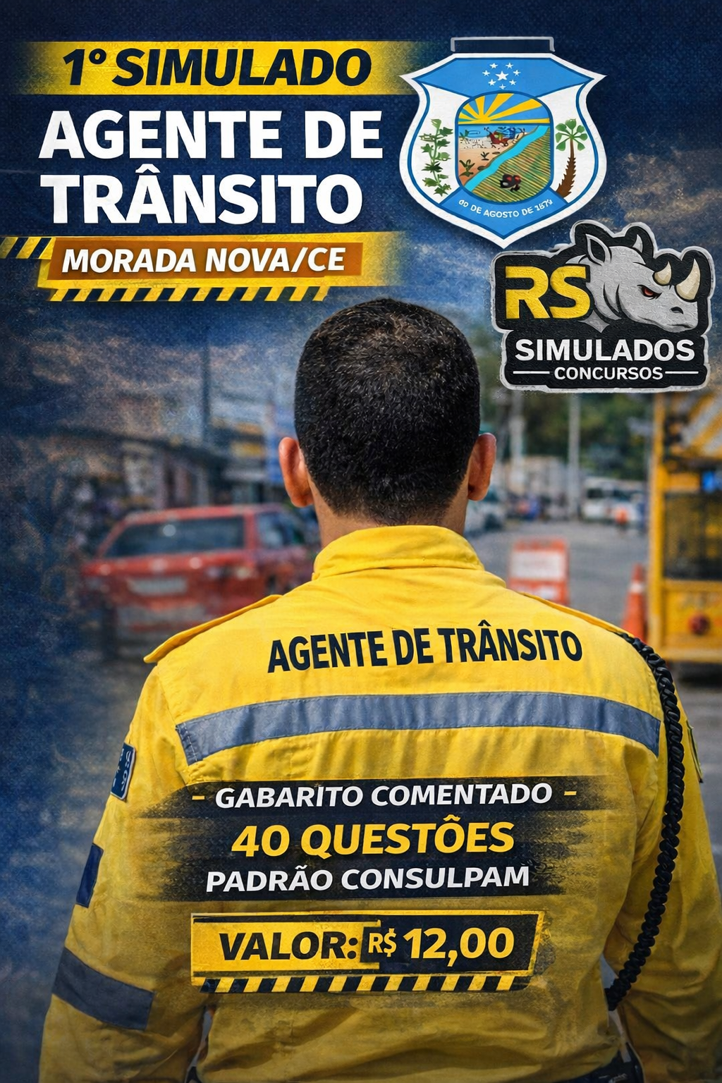 1º Simulado Agente de Trânsito Morada Nova/CE - RS Simulados e Conc...