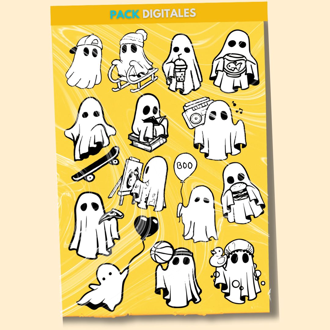 Sticker ghost digital