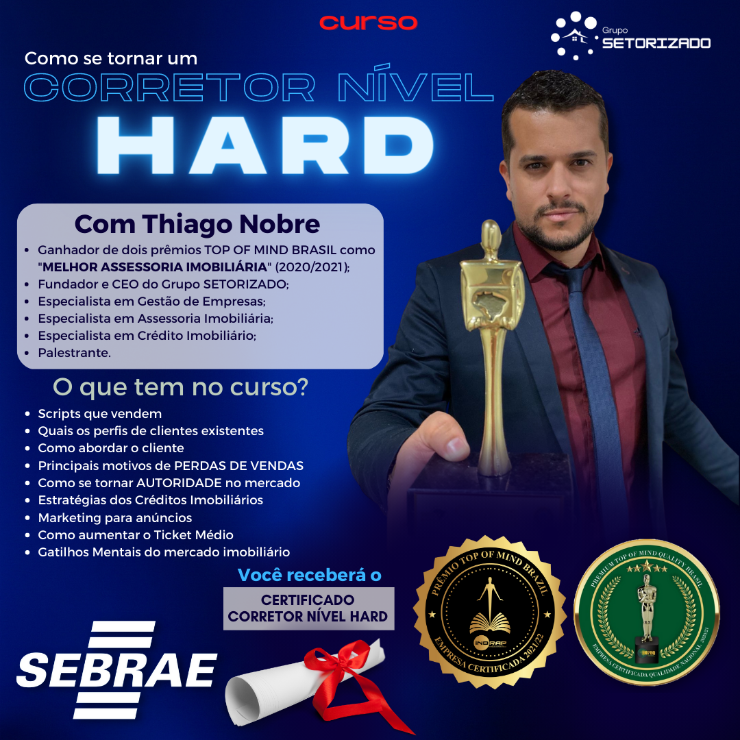 TREINAMENTO - CORRETOR NÍVEL HARD - VENDA ATÉ 3X MAIS E TODOS OS ME...
