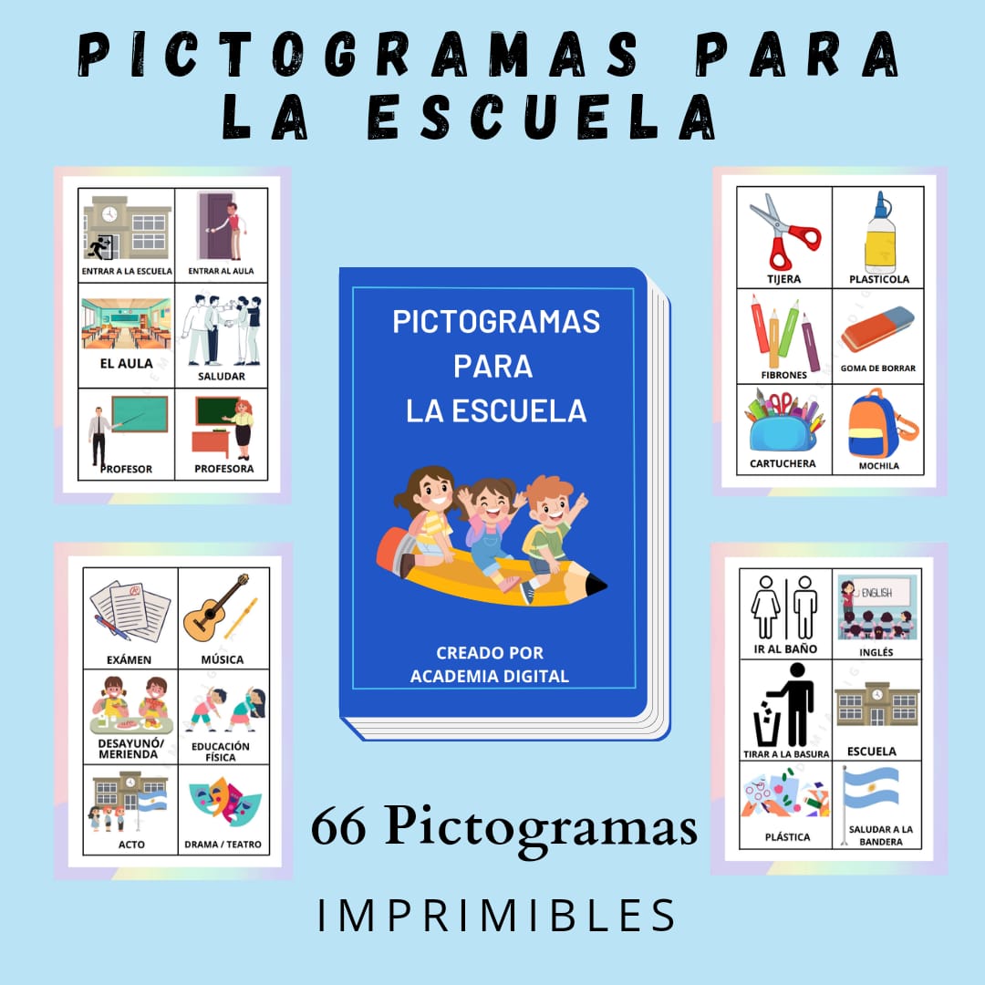 Pictogramas Para La Escuela - Estimulando La Mente | Hotmart