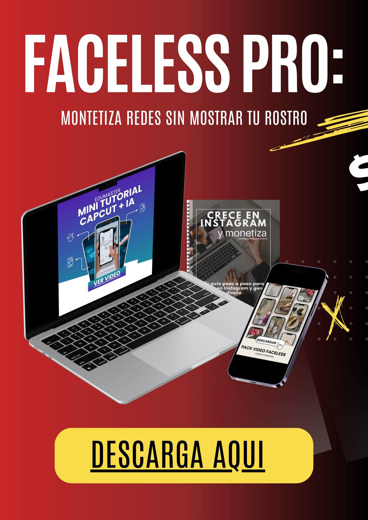 Faceless Pro: Monetiza Redes sin Mostrar tu Rostro